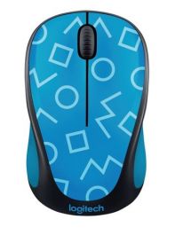 Logitech M238 mouse Ambidextrous RF Wireless Optical 1000 DPI geo blue ...